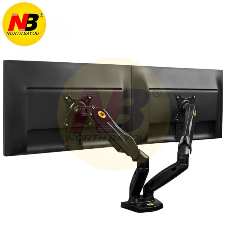 NB North Bayou F160 Full Motion Dual Arms Two Computer Monitor | North ...