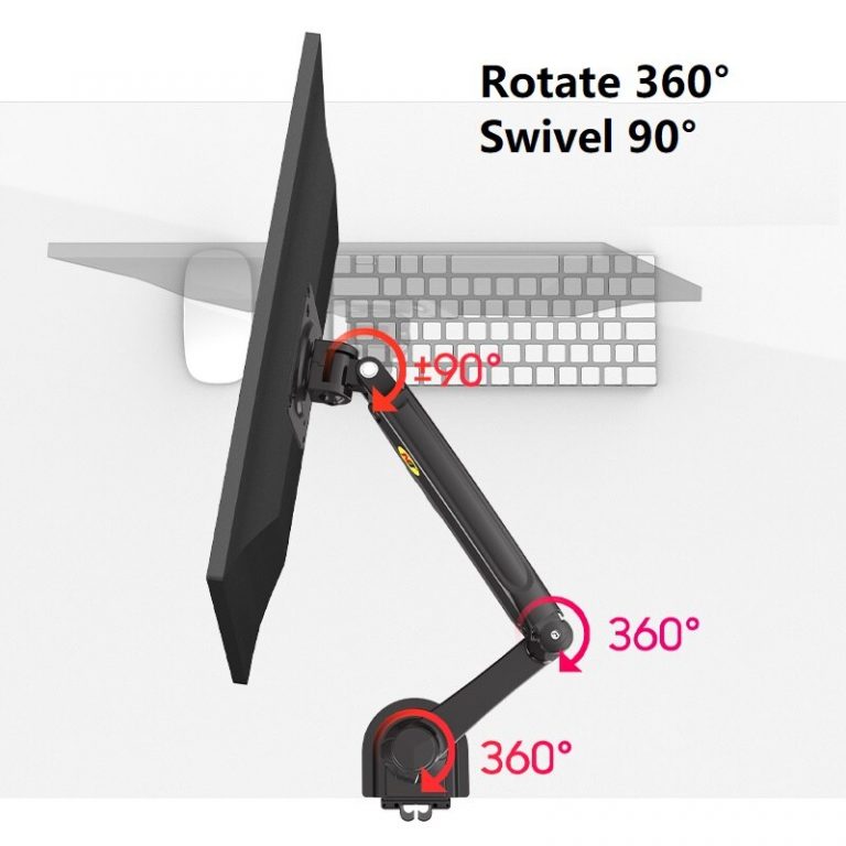 NB North Bayou H180 Stack Monitor Mount Stand Full Motion Swivel Gas ...